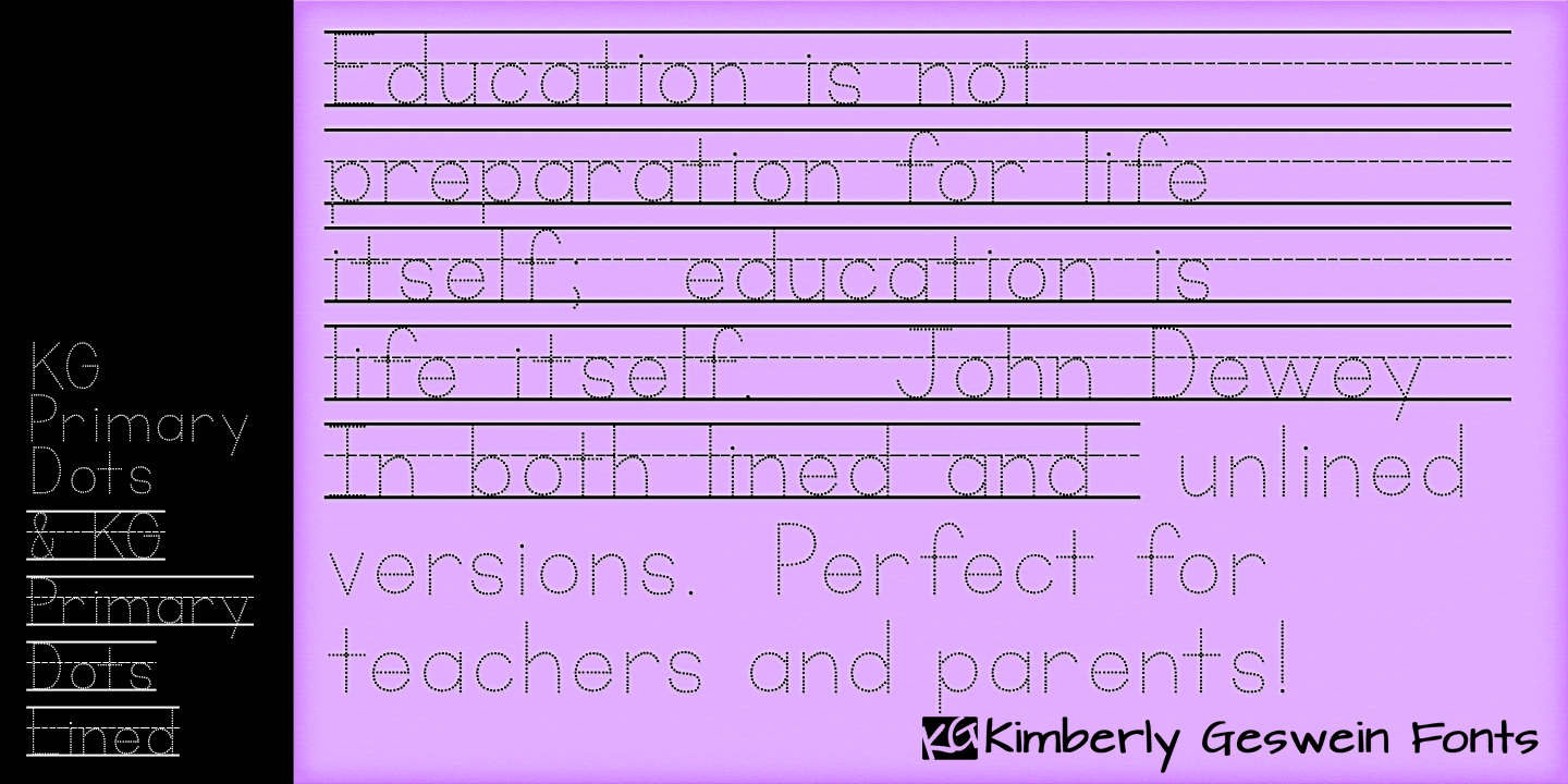 Traceable Handwriting Practice Fonts for Kids and Adults