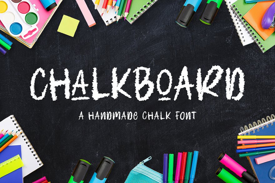Chalkboard Font Collection: Fun and Friendly: Great for your classroom