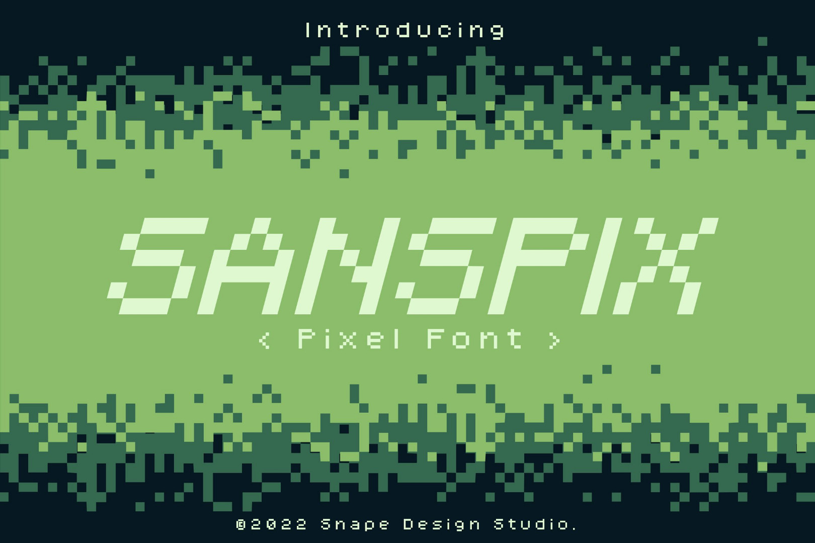 Fun, retro collection of pixel fonts
