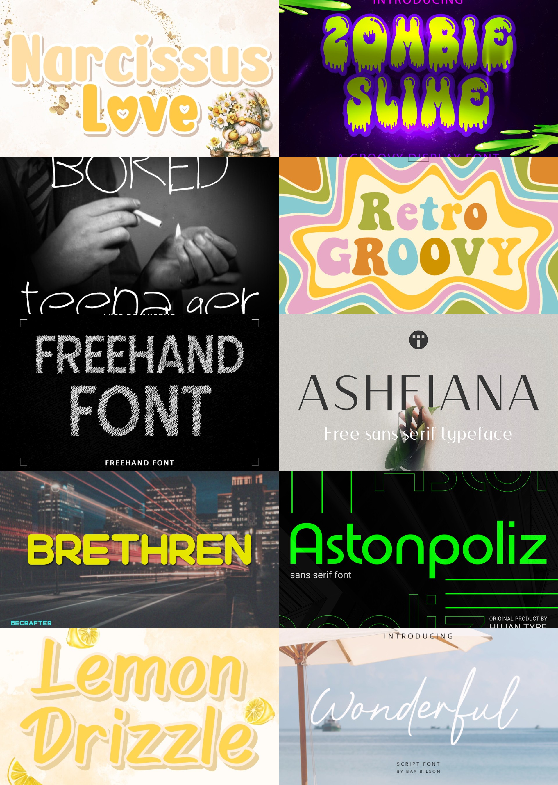 10 Free to Use Commercial Fonts :: February 2024