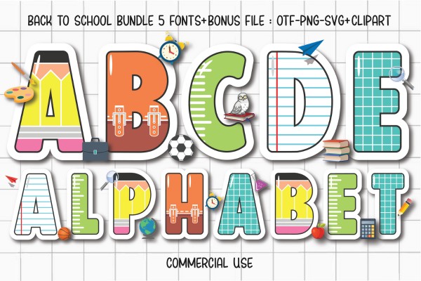 Display Fonts Teachers Need for a Creative Back-to-School Season
