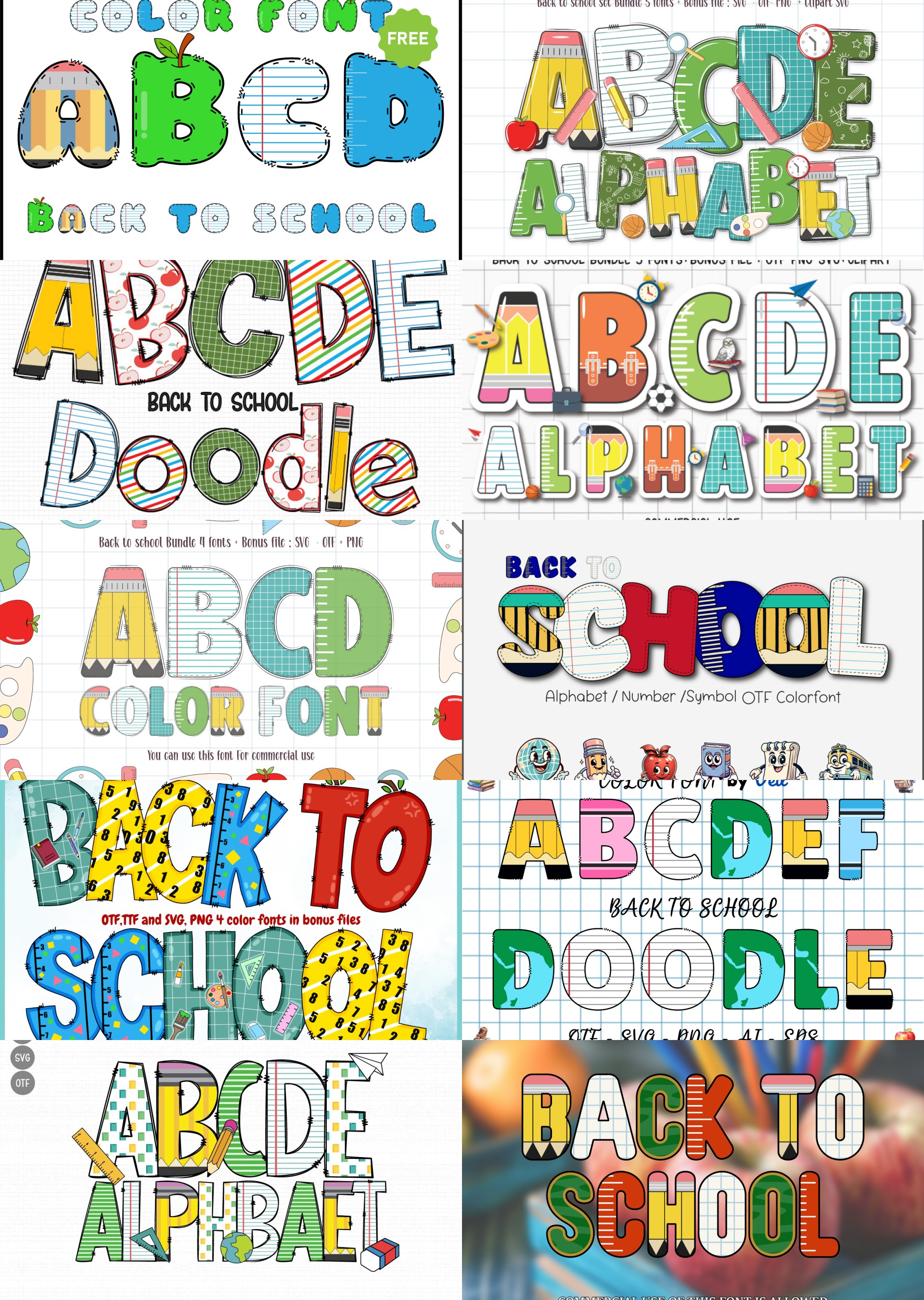 Display Fonts Teachers Need for a Creative Back-to-School Season