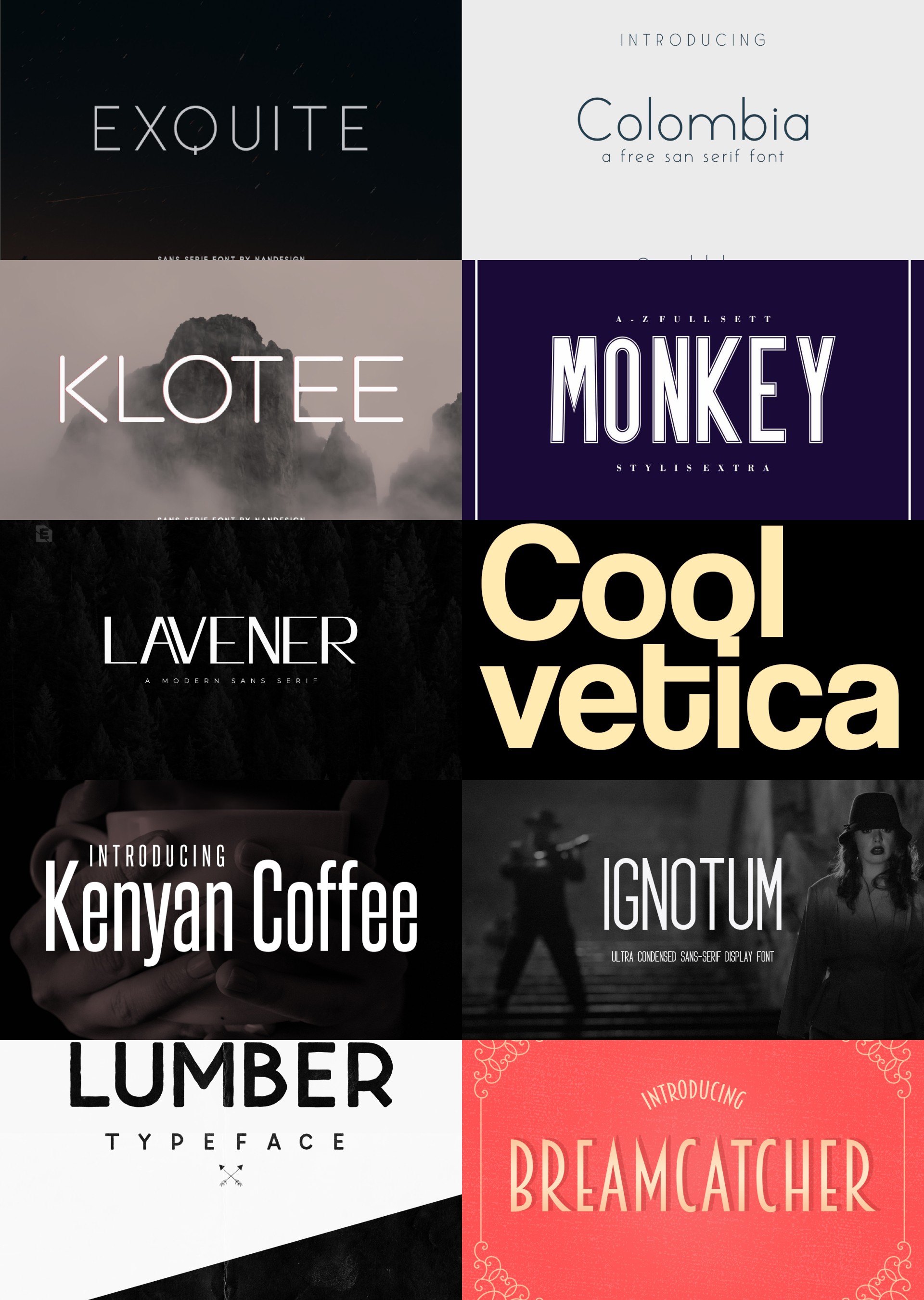 Free Font Friday | Sans Serif Fonts
