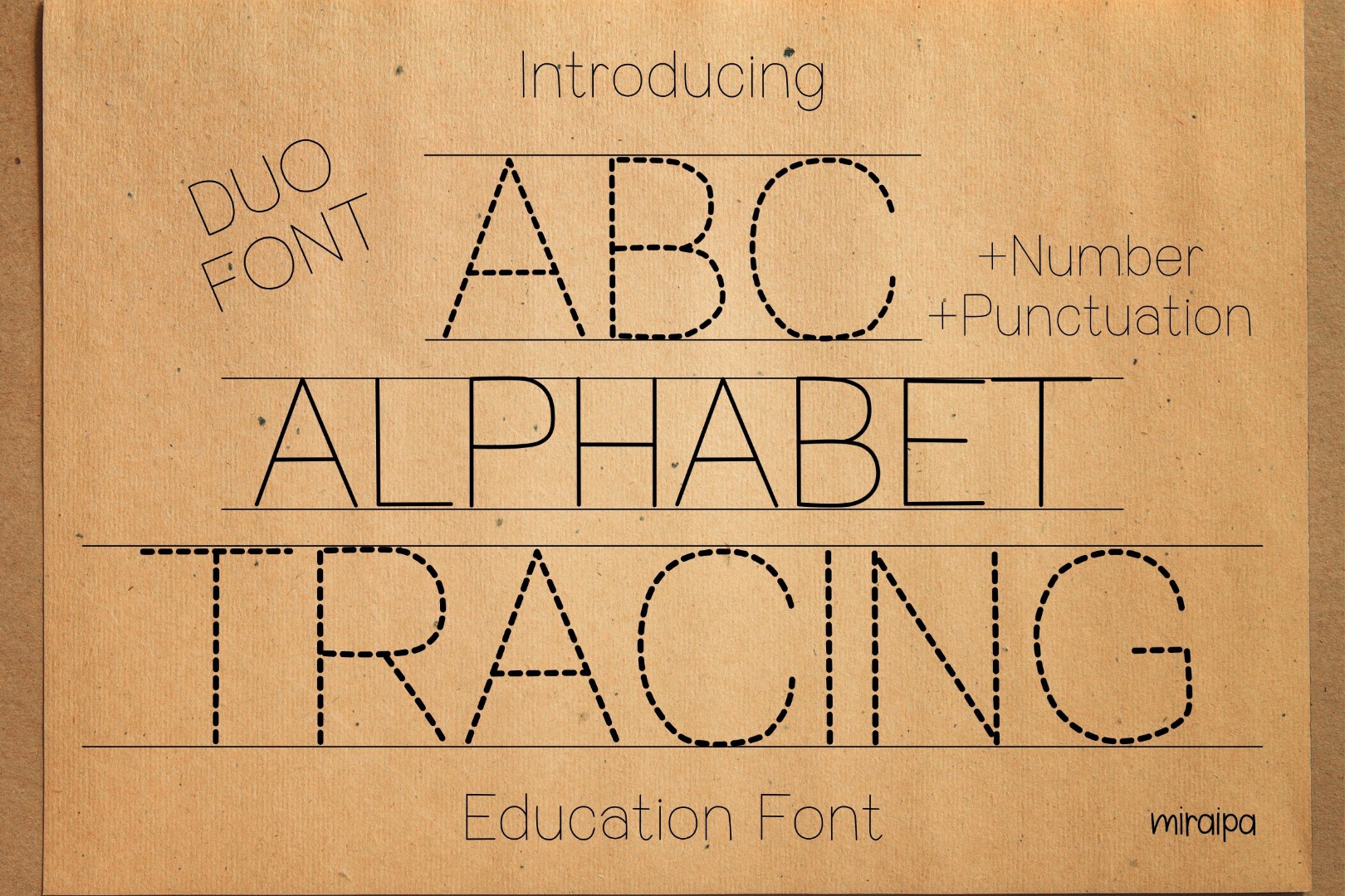 Handwriting Practice Fonts for Classroom and Your Students