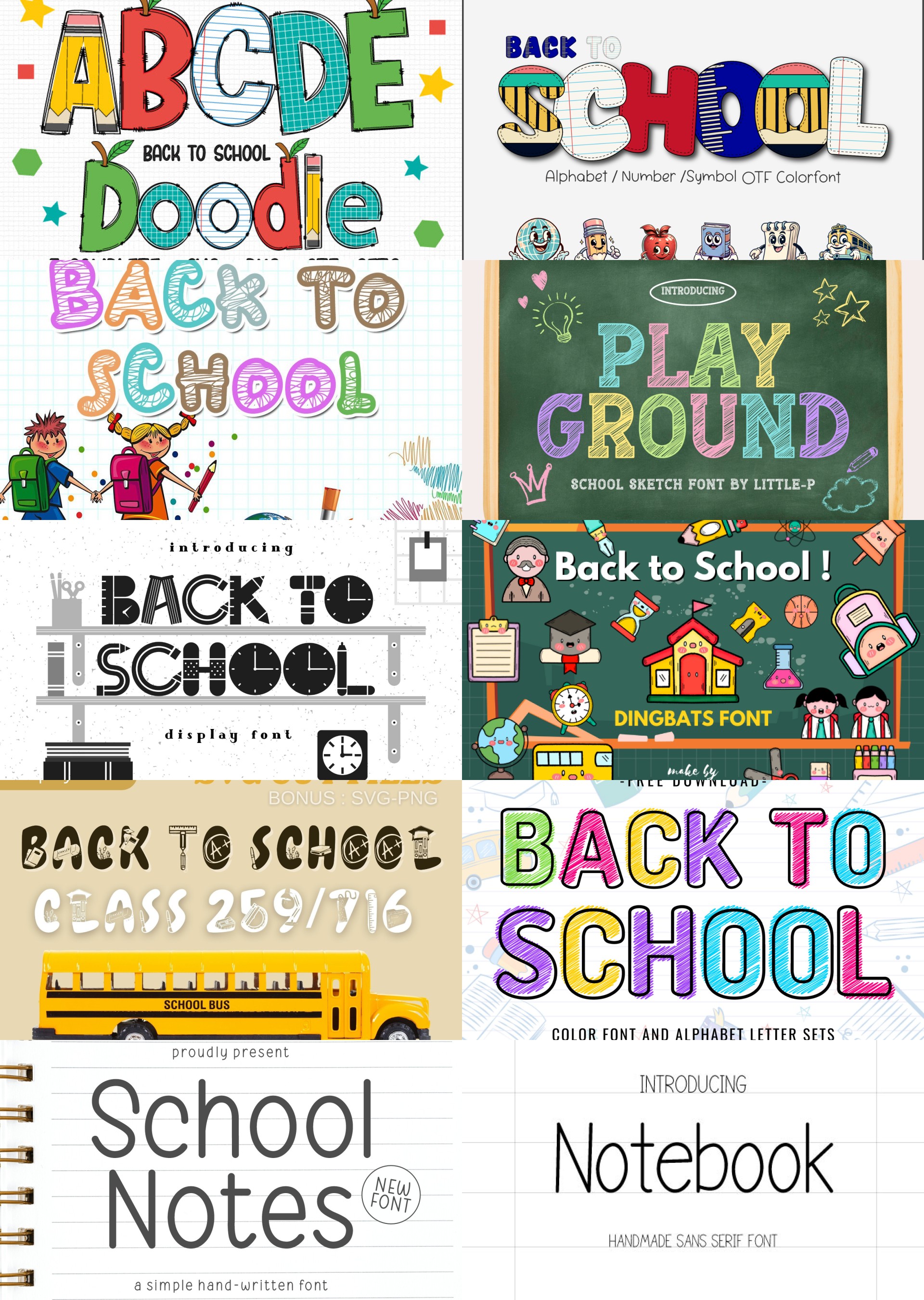 More Back to School Fonts | Couldn't Stop at Just 10