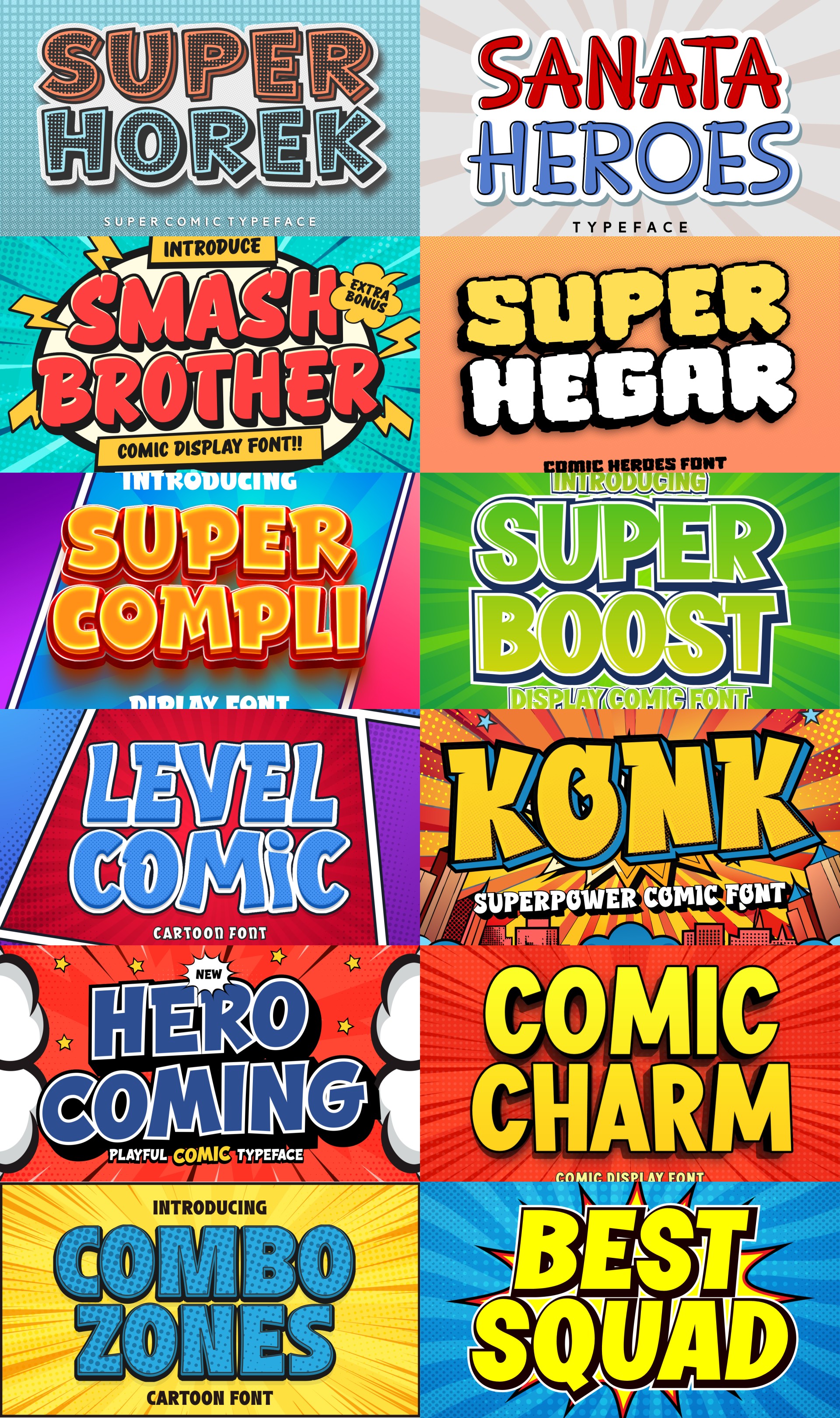 More Free Comic Book Fonts