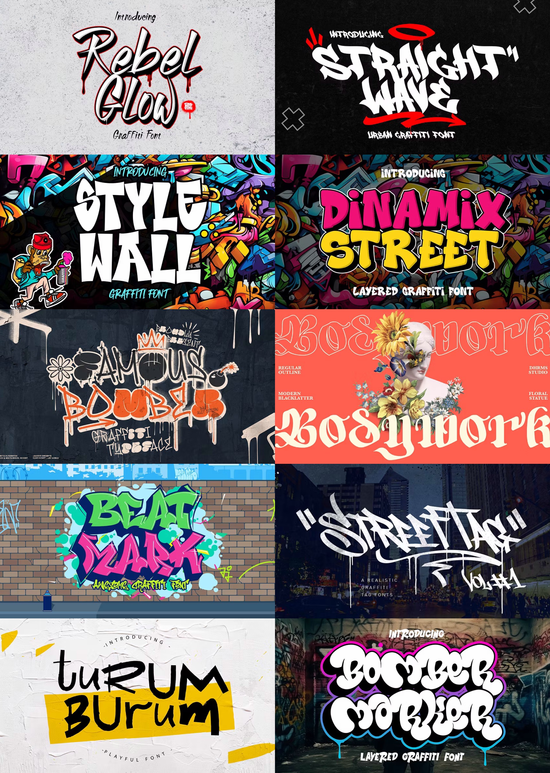 Explore the Vibrant World of Graffiti Fonts