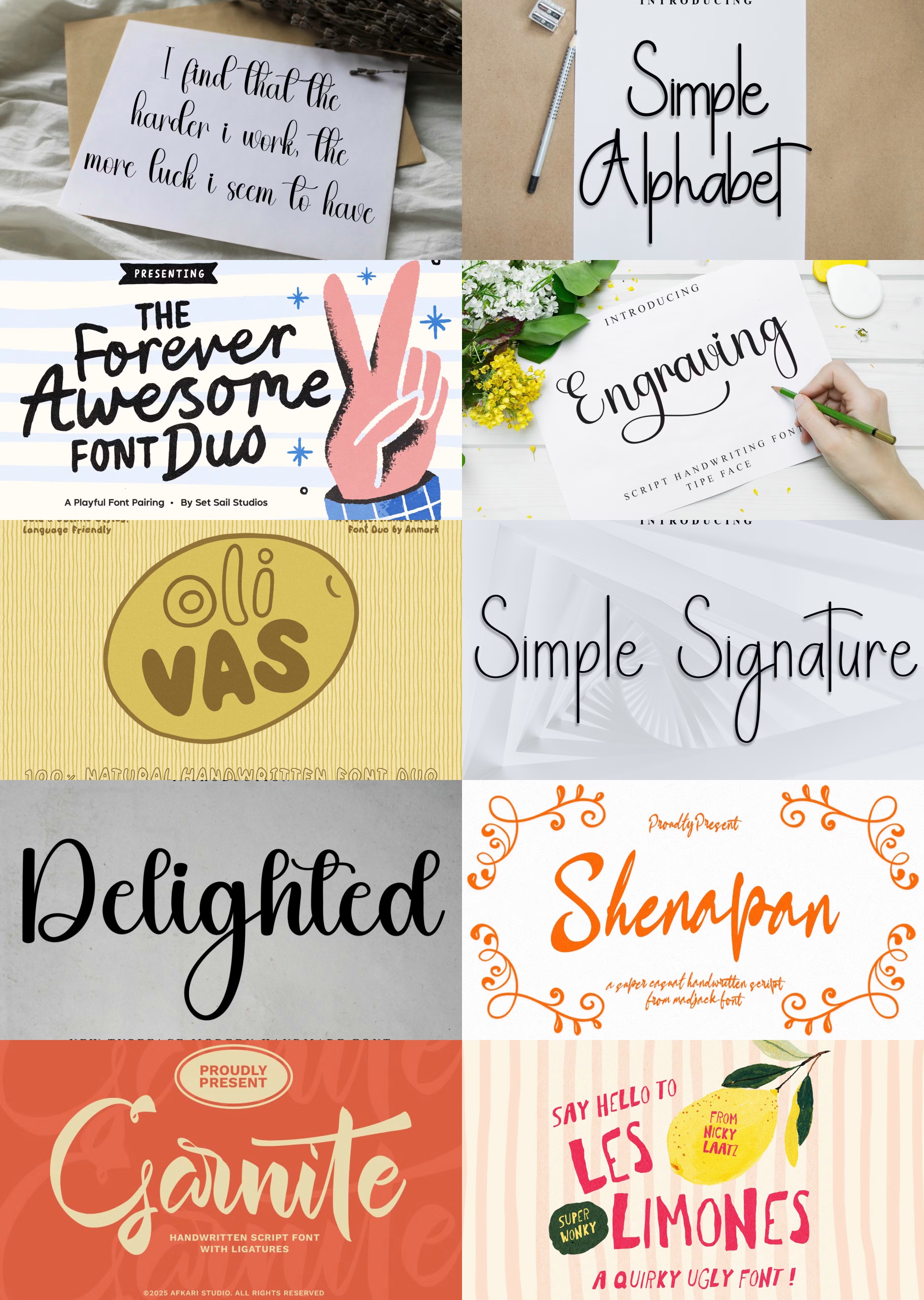 Explore the Beauty of Handwritten Fonts