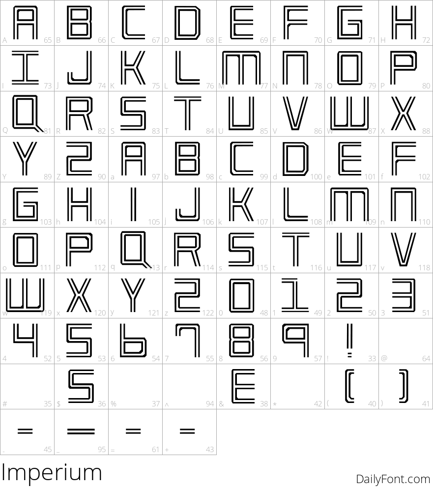 Imperium by Iconian Fonts at DailyFont.com