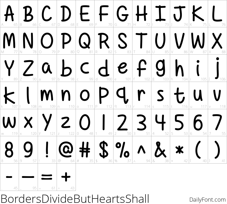 Borders Divide But Hearts Shall Conquer by Misti's Fonts at DailyFont.com