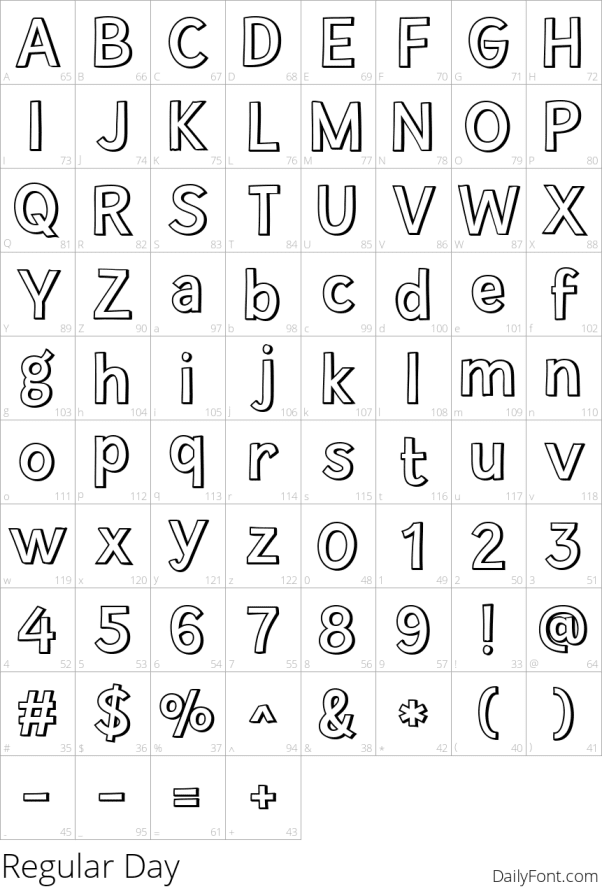 Regular Day by Misti's Fonts at DailyFont.com