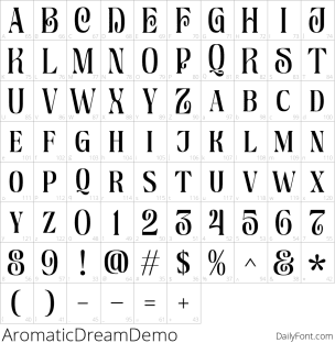 Aromatic Dream by Letterhend Studio at DailyFont.com