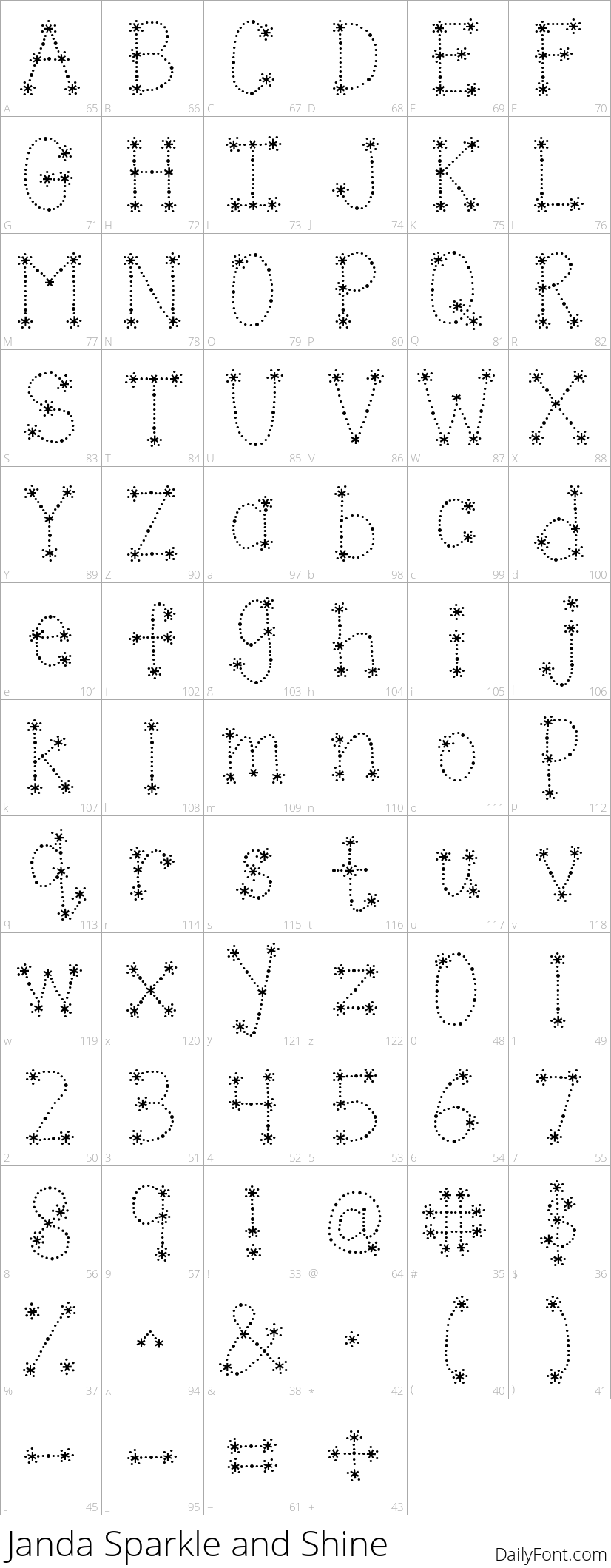 Janda Sparkle And Shine by Kimberly Geswein at DailyFont.com