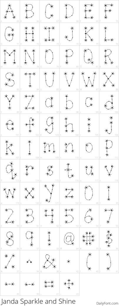 Janda Sparkle And Shine by Kimberly Geswein at DailyFont.com