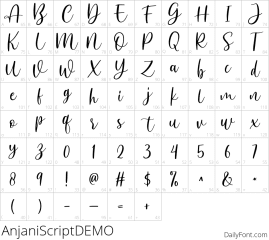 Anjani Script | Modern Handwritten Font with Stunning Feel & Authentic Ligatures