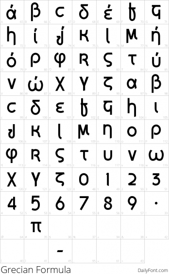 Grecian Formula` by Vic Fieger at DailyFont.com