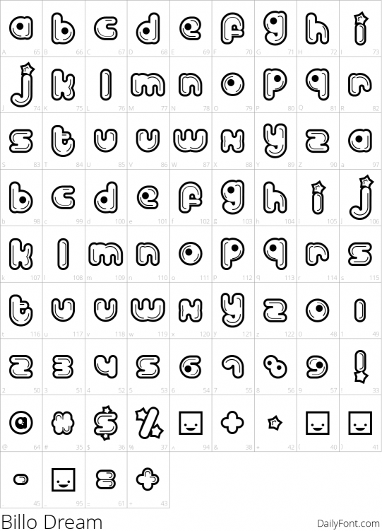 Billo Dream by Fontalicious Fonts at DailyFont.com