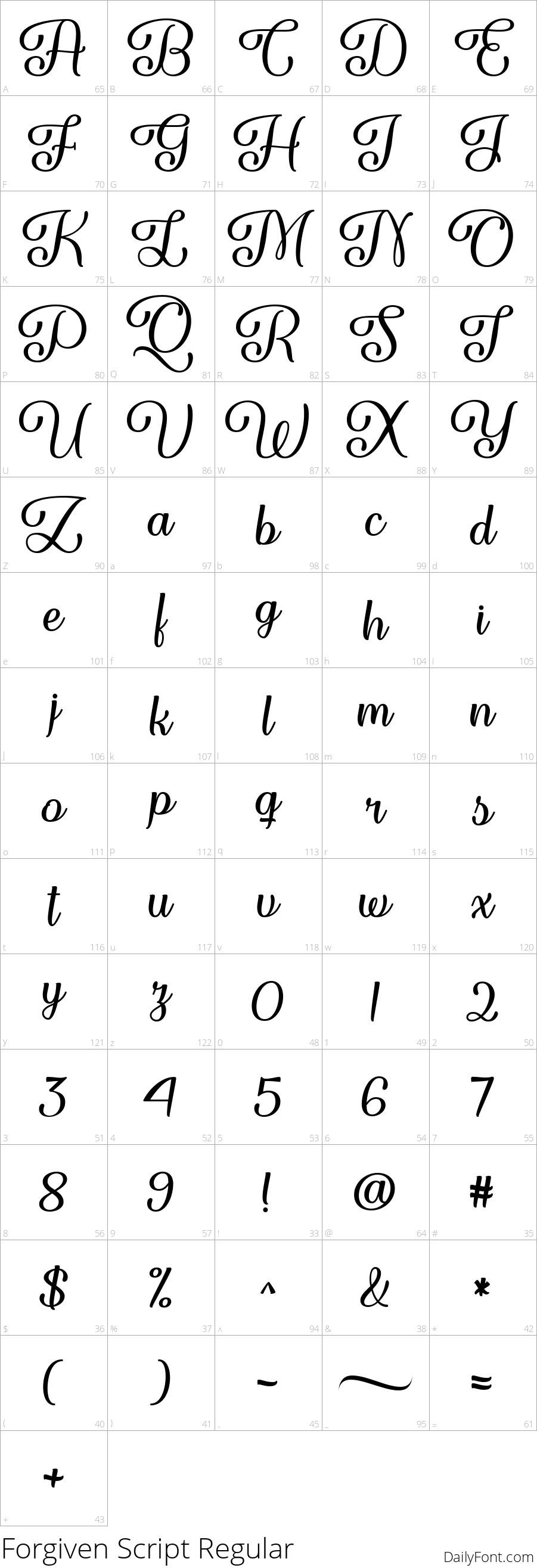 Forgiven Script: Elegant Calligraphy Typeface for Stunning Designs