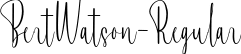 Bert Watson: Elegant Beauty Script Font for Modern Designs