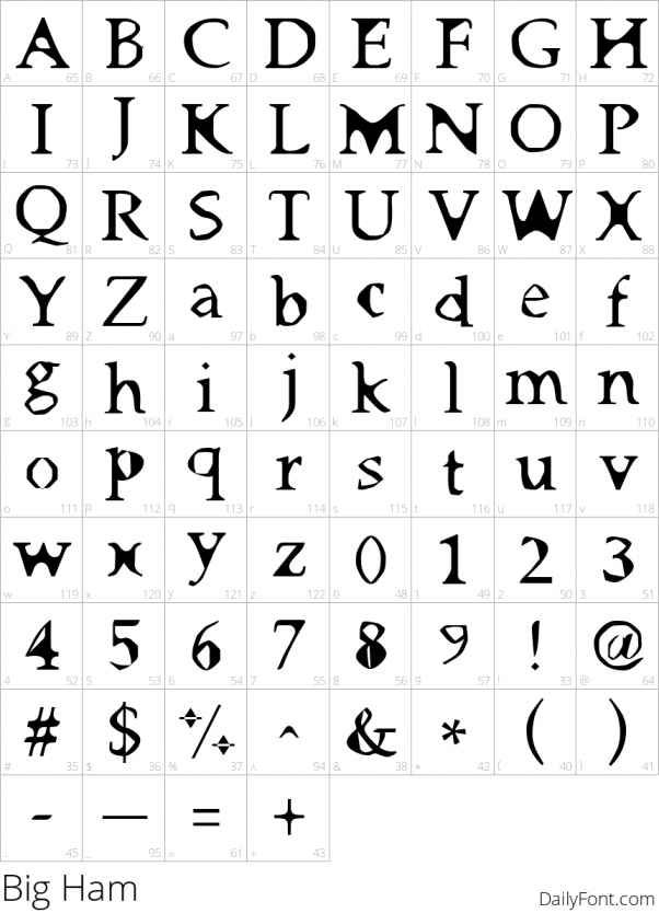 Big Ham by OMEGA Font Labs at DailyFont.com