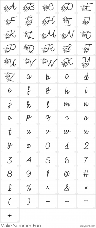 Make Summer Fun by Misti's Fonts at DailyFont.com