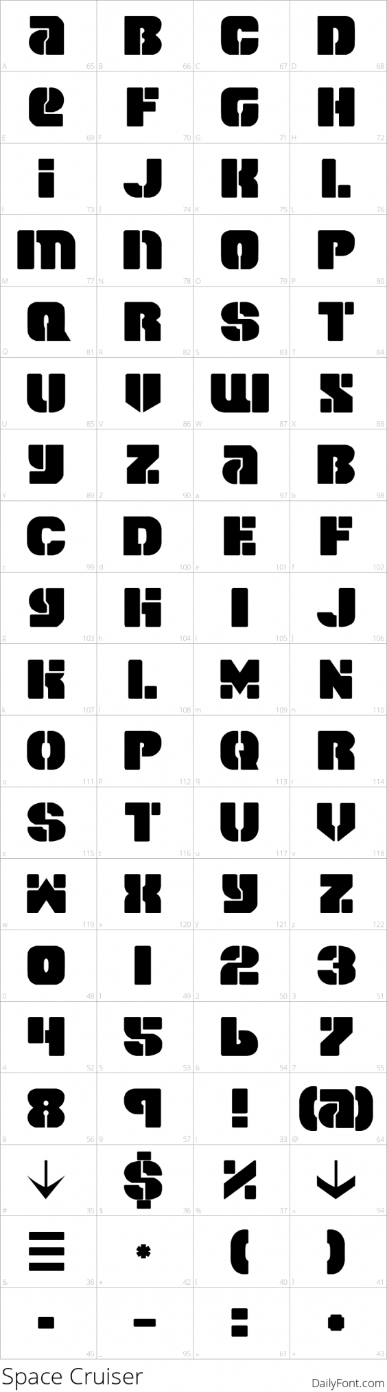 Space Cruiser by Iconian Fonts at DailyFont.com