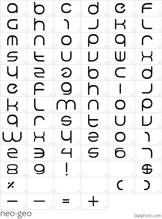 neo-geo by Iconian Fonts at DailyFont.com