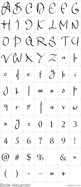 Blade Alexander by Halymunt Studio at DailyFont.com