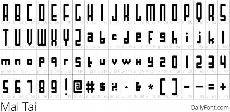 Mai Tai by Ray Larabie at DailyFont.com