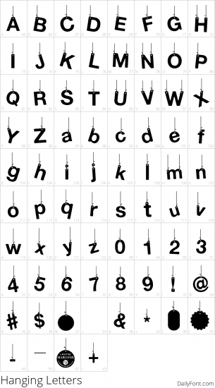 Download Hanging Letters at DailyFont.com