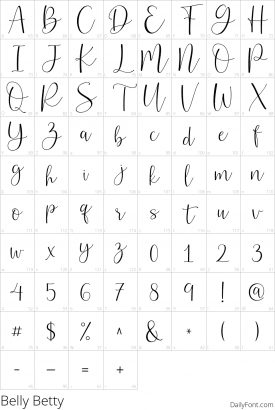 Belly Betty - A Modern Calligraphy Font by Ef Studio