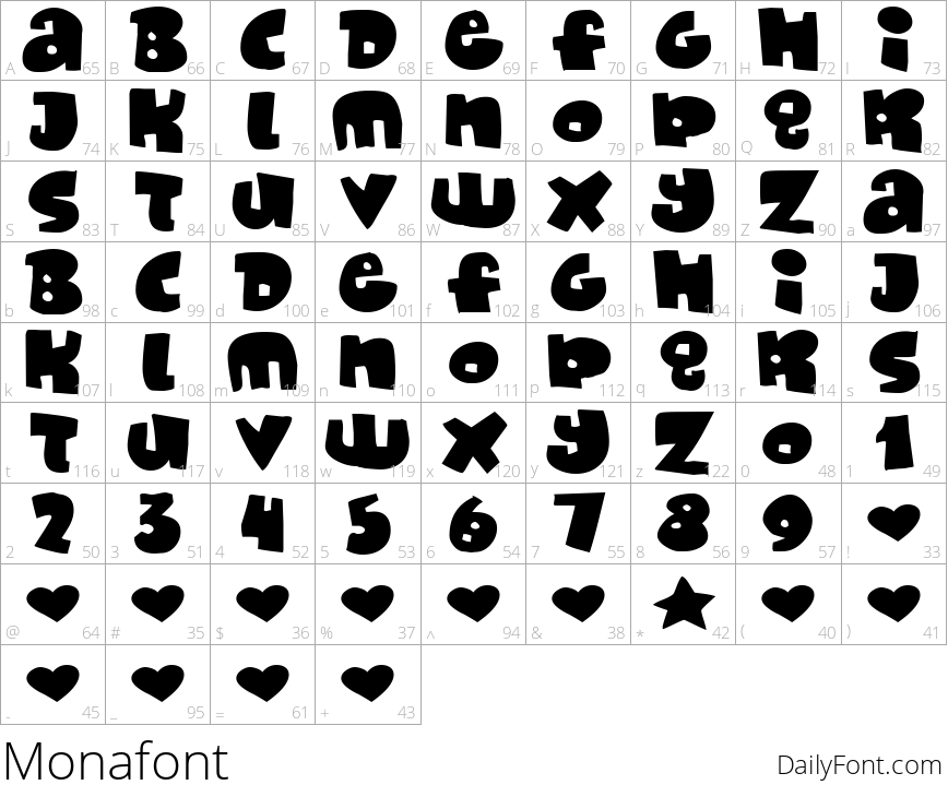 Monafont by Jakob Fischer at DailyFont.com