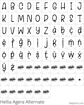 Hellia Agera by Holydie Studio at DailyFont.com