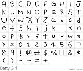 Batty Girl Font Download :: Kimberly Geswein