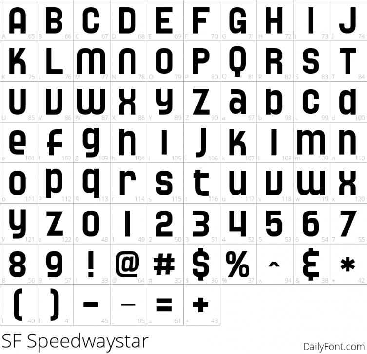 Speedwaystar by ShyFonts at DailyFont.com