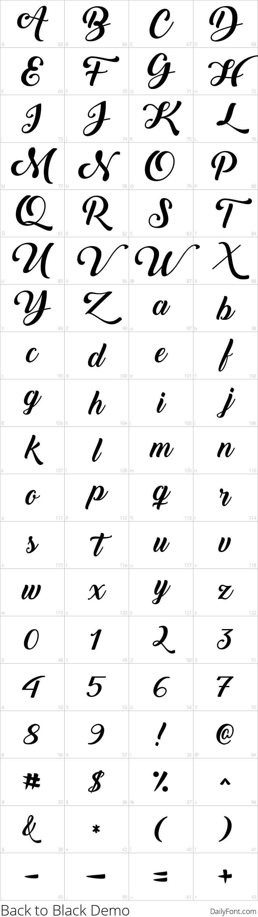 Back to Black Font :: Heavy Script Font