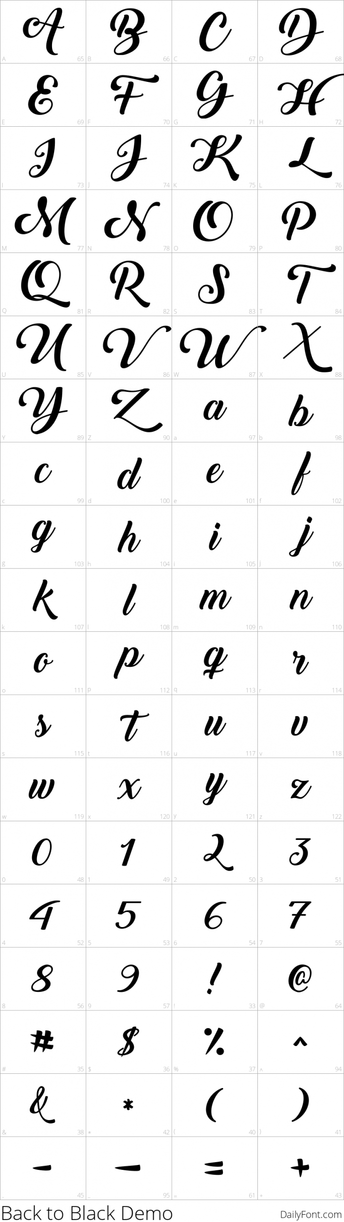 Back to Black Font :: Heavy Script Font