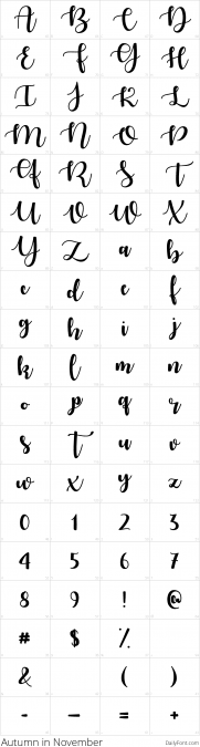 Autumn in November Font :: Fun Script Font