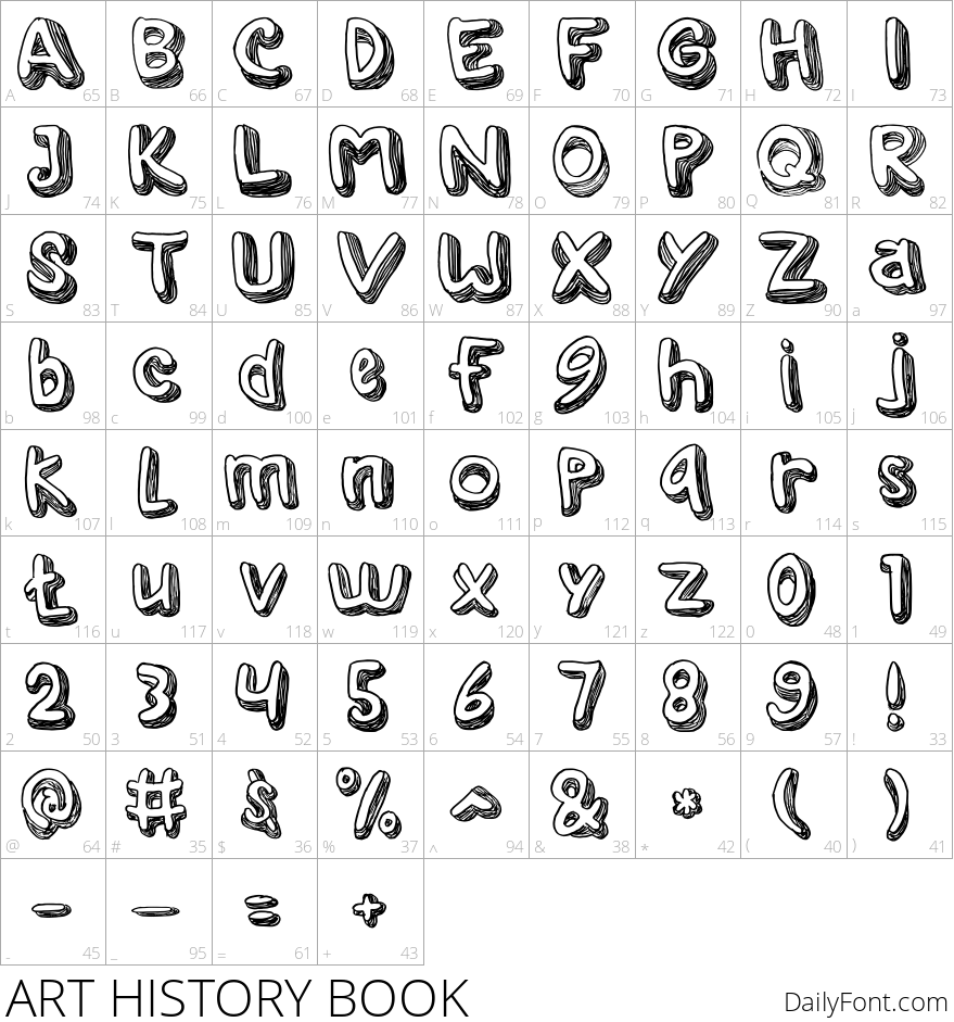 Download Art History Book at DailyFont.com
