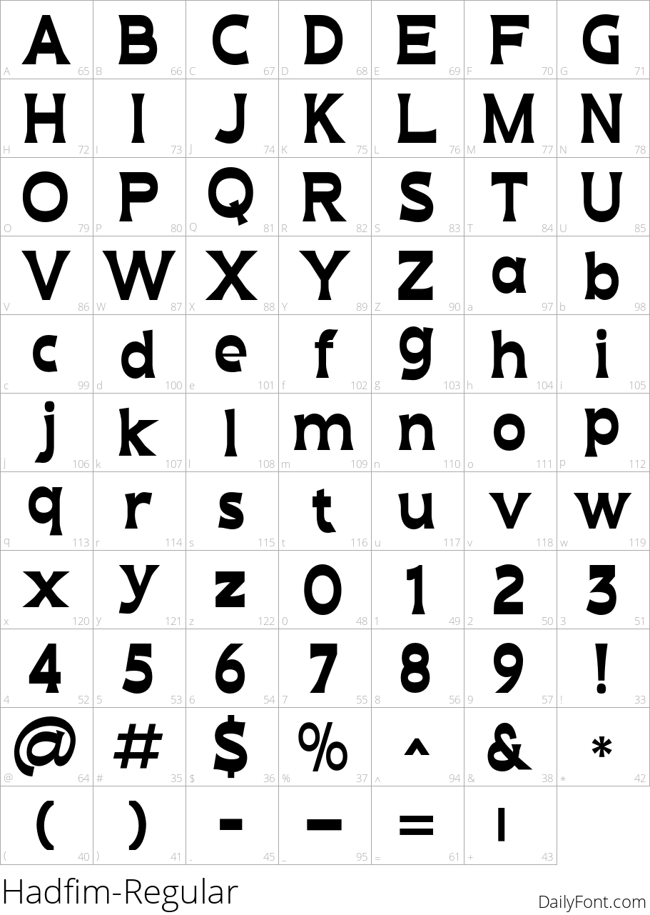 Hadfim by Virgiawan Listanto at DailyFont.com