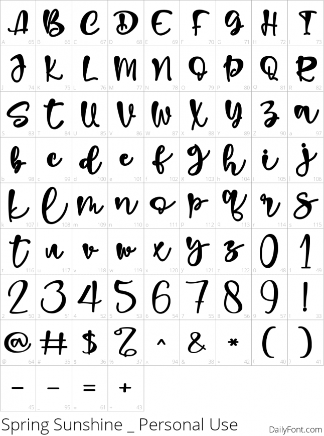 Spring Sunshine Font :: Heavy Handwritten Script Font by Letterara