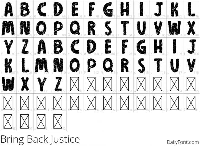 Bring Back Justice by DCLL Studio at DailyFont.com