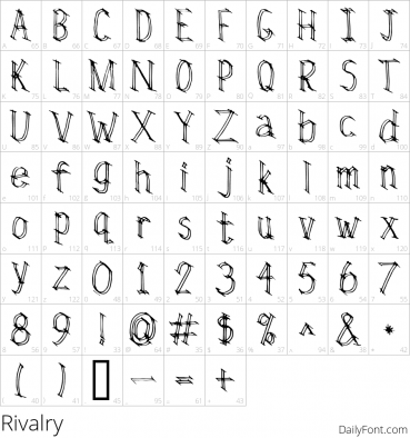 Rivalry by Ace Fonts at DailyFont.com