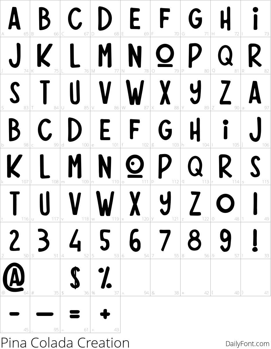 Pina Colada Creation by Octotype at DailyFont.com