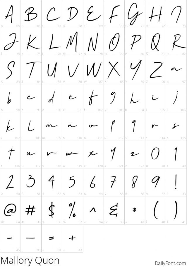 Mallory Quon by Zuzulgo Studio at DailyFont.com