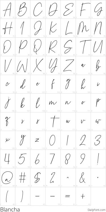 Blancha by Fikryal Studio at DailyFont.com