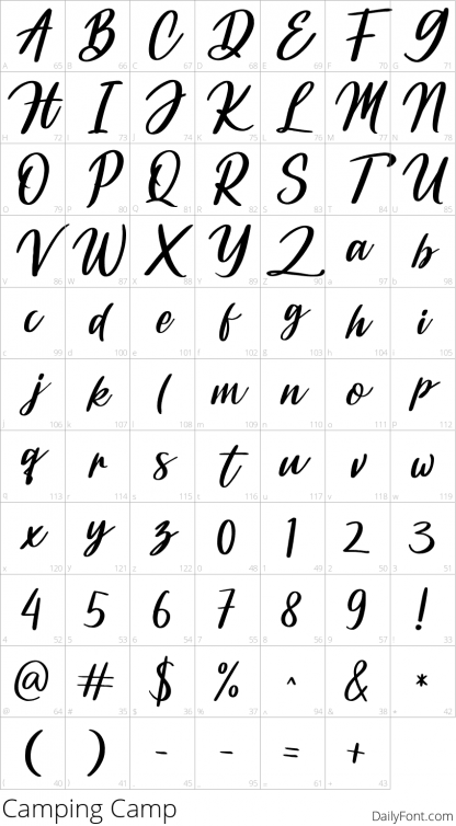 Camping Camp by NT Creator at DailyFont.com