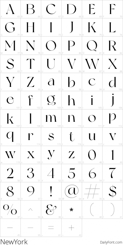 New York: A Timeless Serif Font for Luxury and Sophistication in Your ...