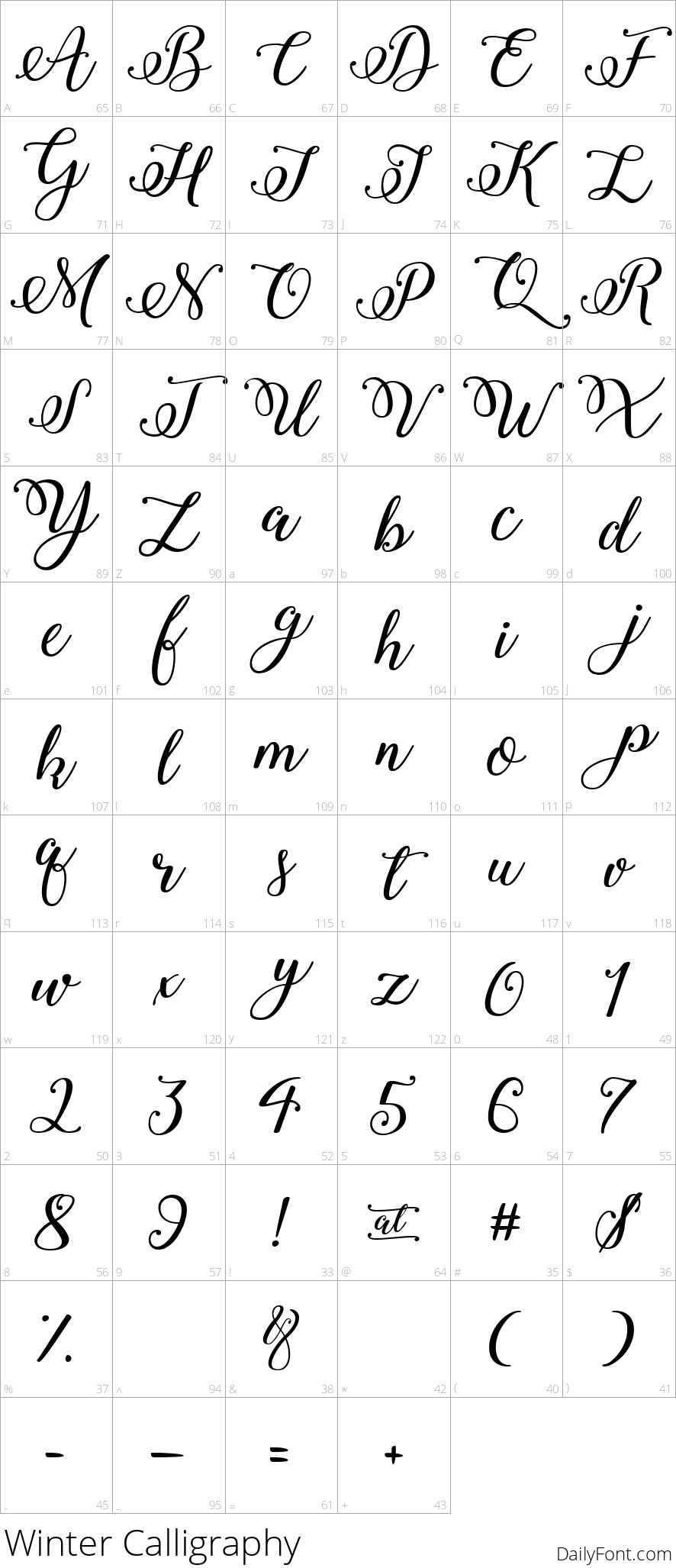 Make a statement with the graceful and flowing Winter Calligraphy font