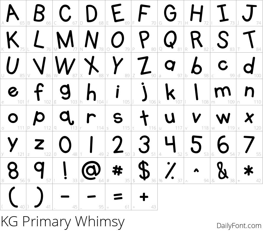 Primary Whimsy by Kimberly Geswein at DailyFont.com